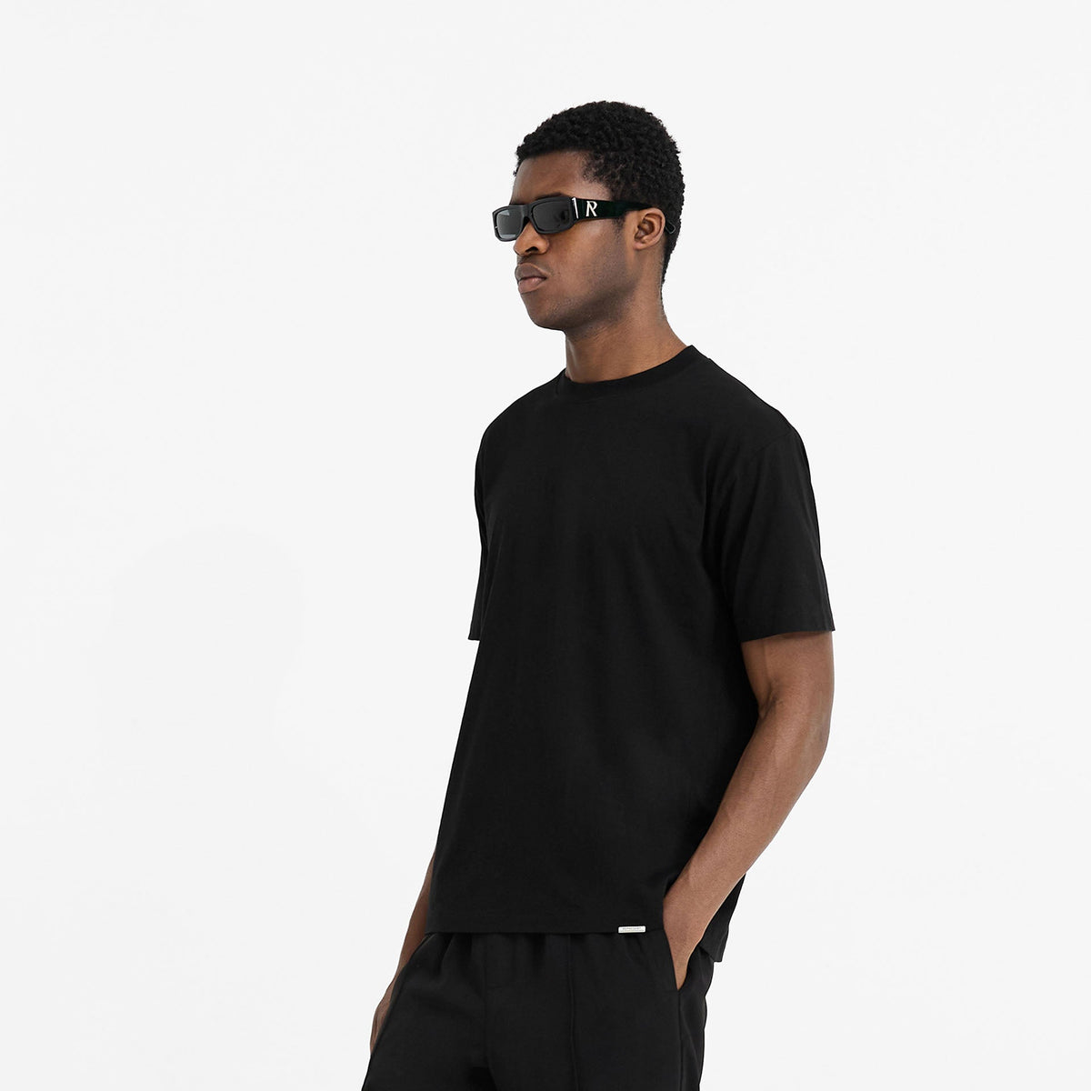 Initial T-Shirt - Black | REPRESENT CLO