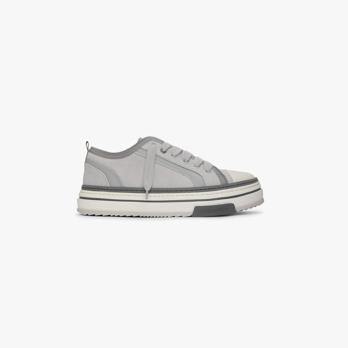HTN X Low Canvas Sneakers | Warm Grey Premium Low Tops | REPRESENT