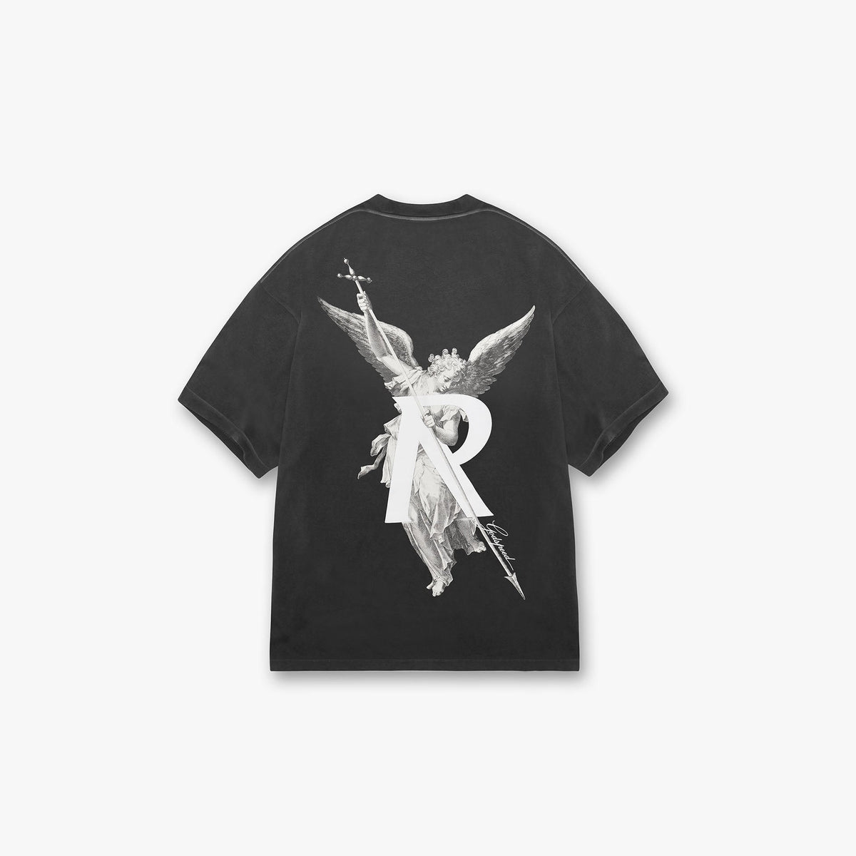 Archangel T-Shirt | Stained Black Oversized Graphic T-Shirt | REPRESENT